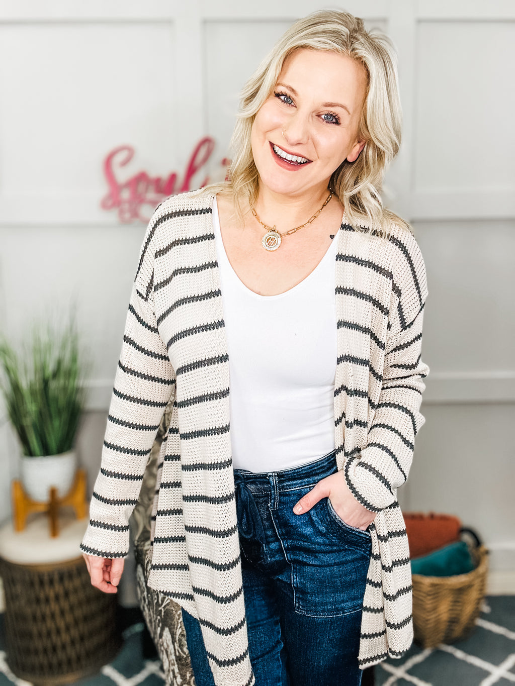 Weekend Adventure Striped Longline Cardigan – Soul Happy Shop